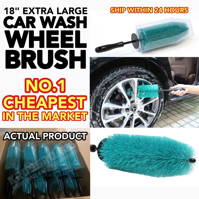CLEARANCE SALE - 18 inch Car Wash Wheel Brush Cleaning Detailing For ...