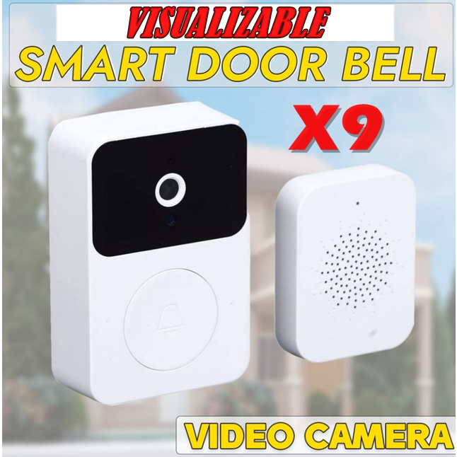 X9 Smart WIFI Doorbell HD Camera Night Vision Wireless Intercom ...