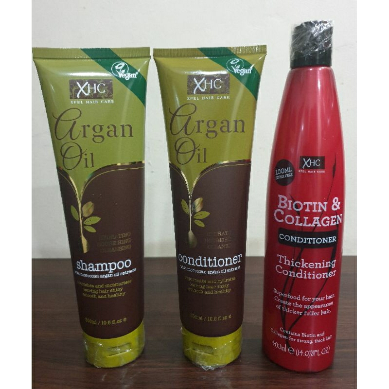 XHC Argan Oil, Biotin & Collagen Shampoo & Conditioner | UK | Shopee ...