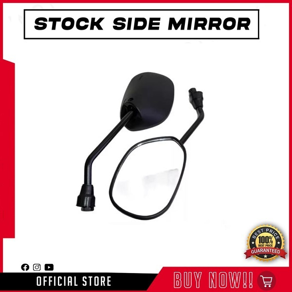 yamaha fino fi Motorcycle Side Mirror stock type & long stem standard ...