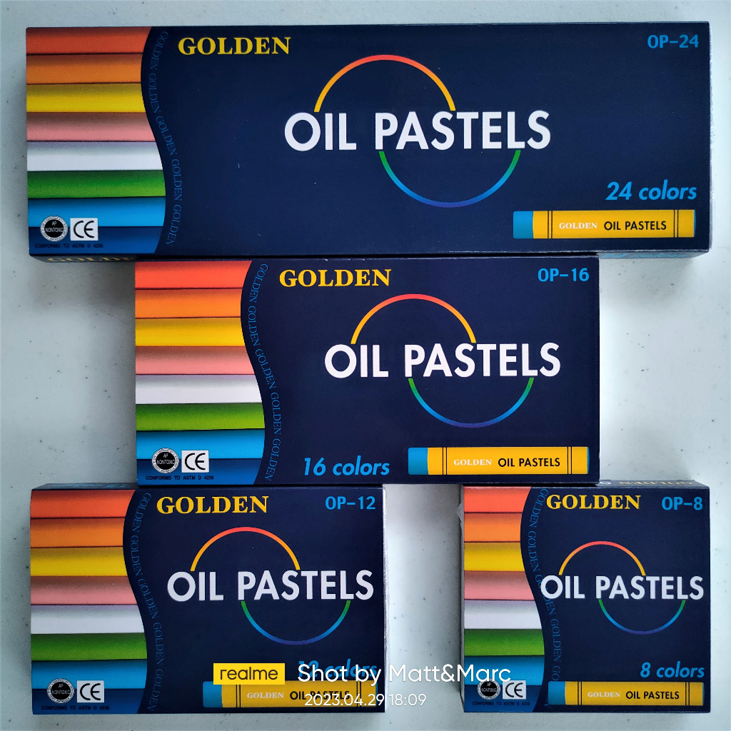 Original Golden Oil Pastels 8s 12s 16s 24s (Sold per set) | Shopee ...