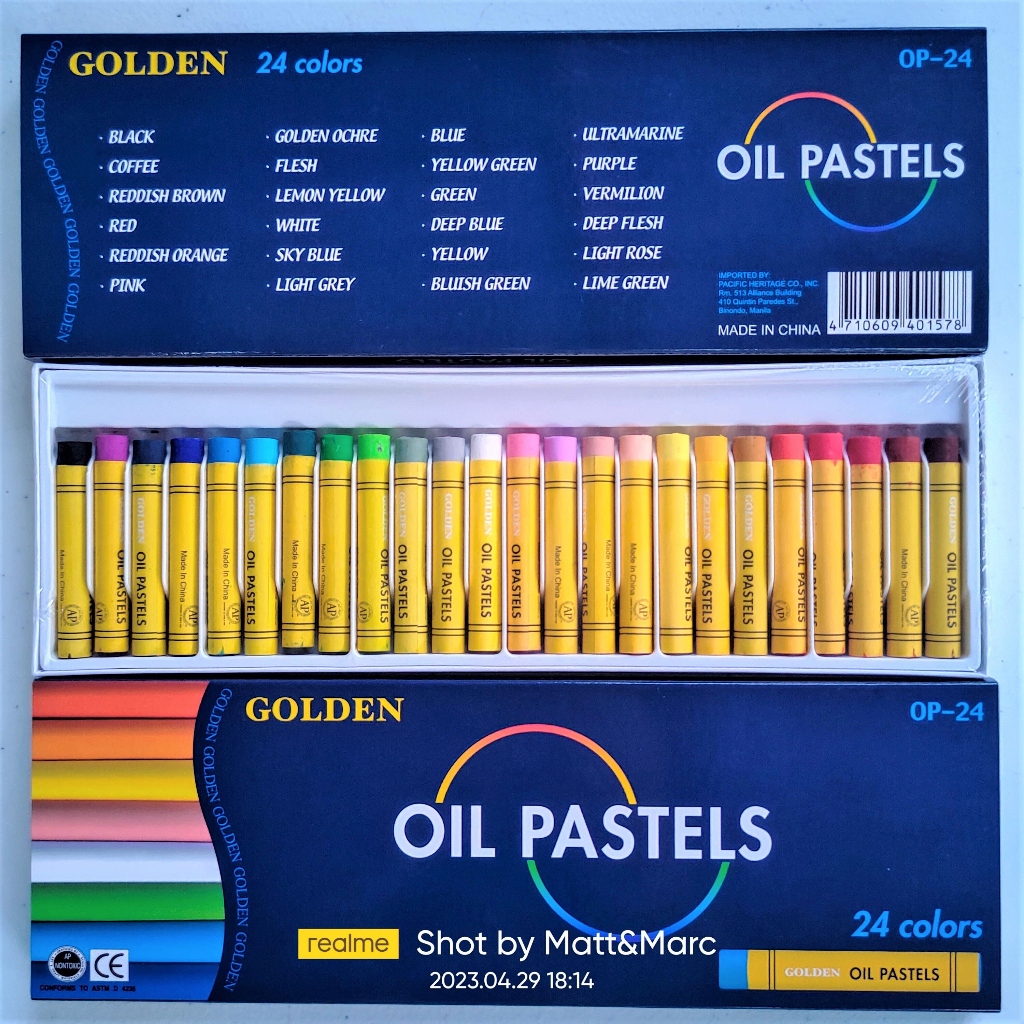 Original Golden Oil Pastels 8s 12s 16s 24s (Sold per set) | Shopee ...