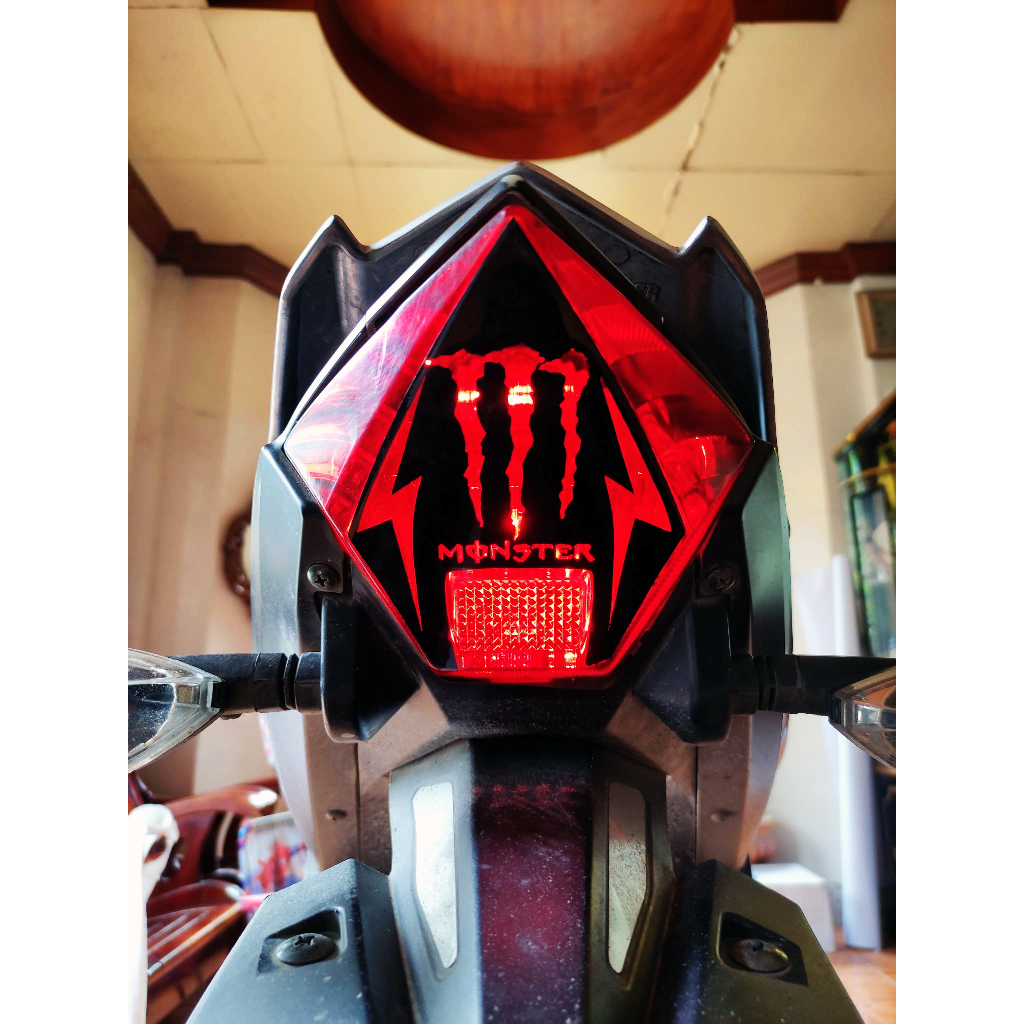 Euro Marvel 125 Tail Light Decal halimaw mark Design | Shopee Philippines