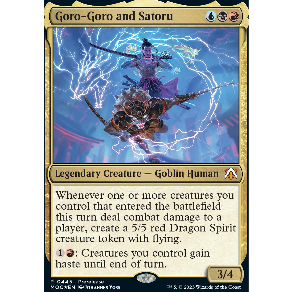 Goro-Goro and Satoru Mythic MTG March of the Machine Magic the ...