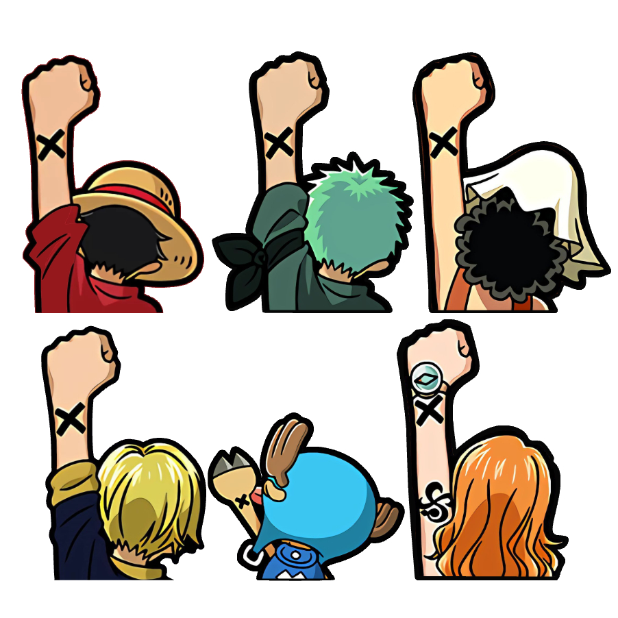 One Piece Nakama Waterproof Vinyl Sticker SOLD PER PIECE | Shopee ...