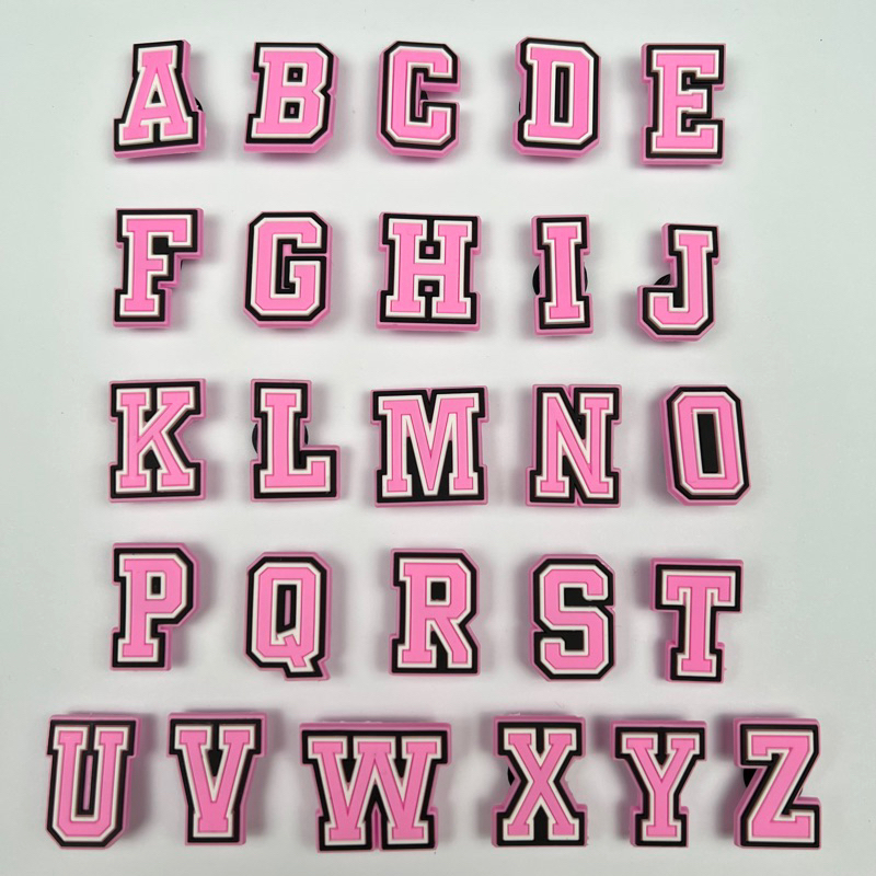 Jibbits Alphabet Pink Letter/ Alphabet Black/White Letters/Number ...