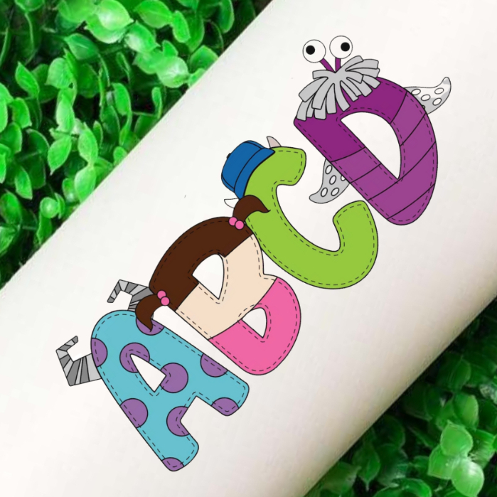 Personalized Monster Inc Waterproof Vinyl Name Sticker Decal for ...