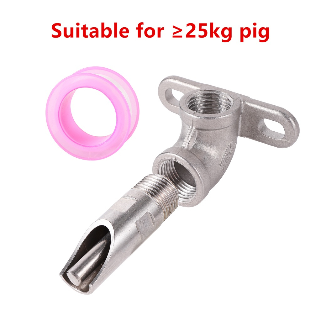 Piglet Automatic drinker Kit Stainless Steel Pig Drinker 1/2" Threaded ...