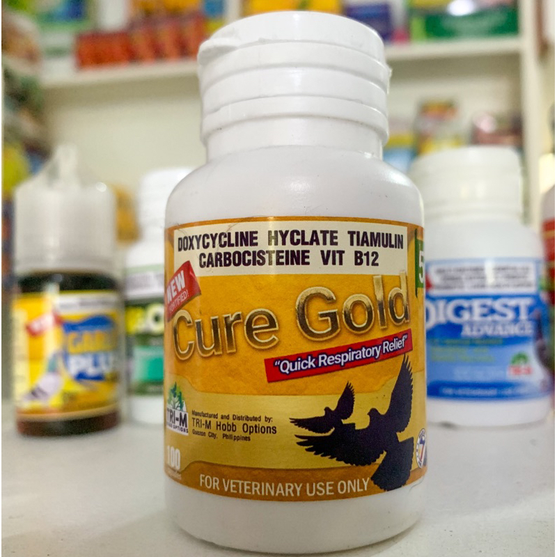 Cure Gold 100 capsules 1 bottle Tri-M Instant Solution For Racing ...
