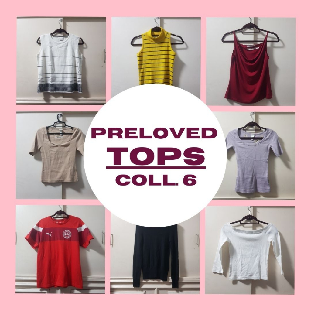 COLLECTION 6: PRELOVED TOPS!! MOST ARE BRANDED!! | Shopee Philippines