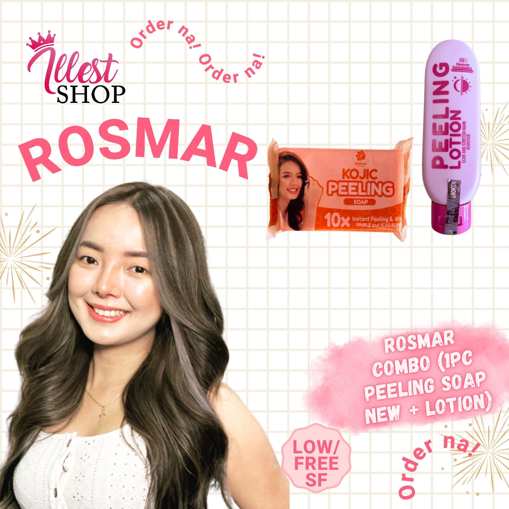 ROSMAR COMBO (1PC PEELING SOAP NEW + LOTION) | Shopee Philippines