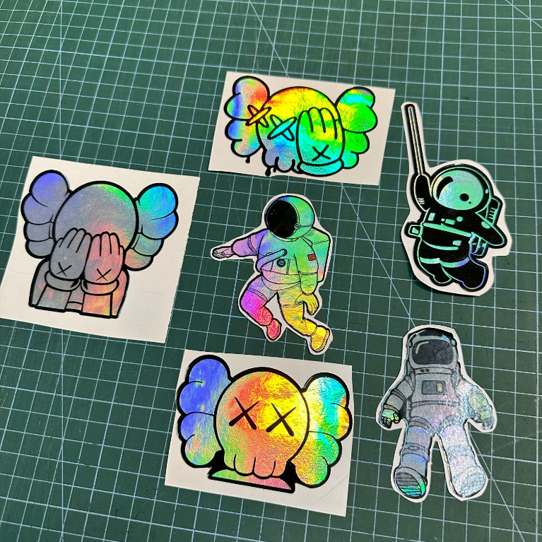 Kaws and Astronaut Hologram Sticker Decals(PRINTED) | Shopee Philippines