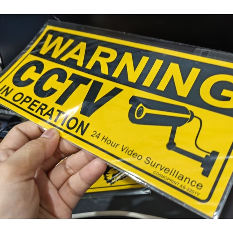 Warning Signage | Warning CCTV ||Signage | Sintraboard | PET Card ...