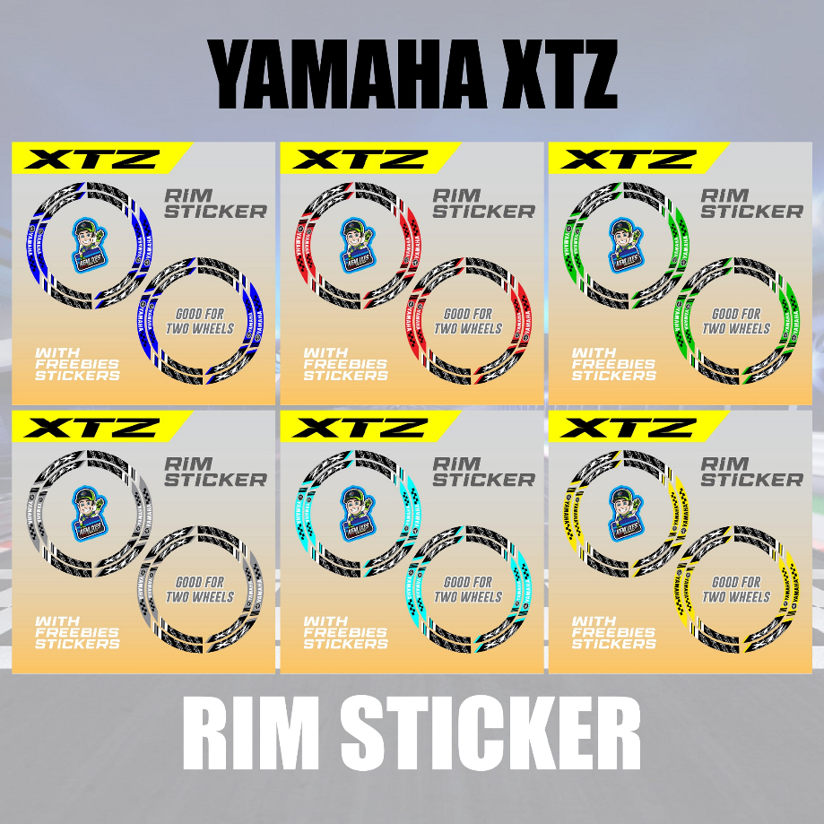 Yamaha XTZ 125 Rim Sticker Decals Mags (Front & Back) KENLIXES | Shopee ...