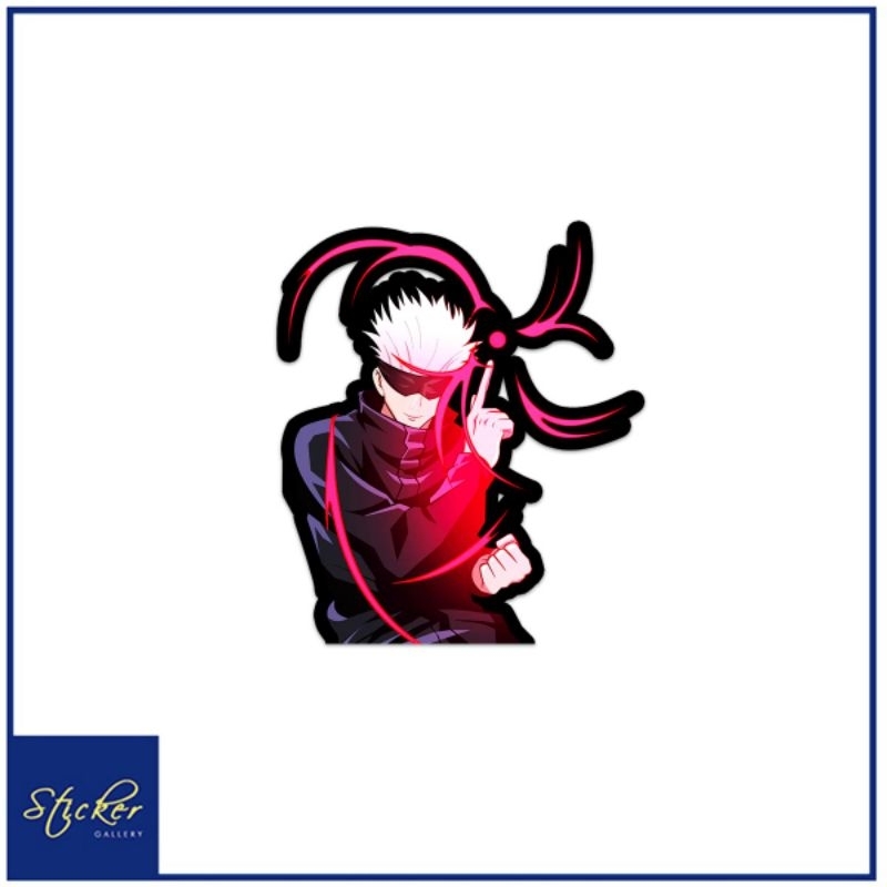 GOJO HALF ANIME PEEKER WATERPROOF STICKER | Shopee Philippines