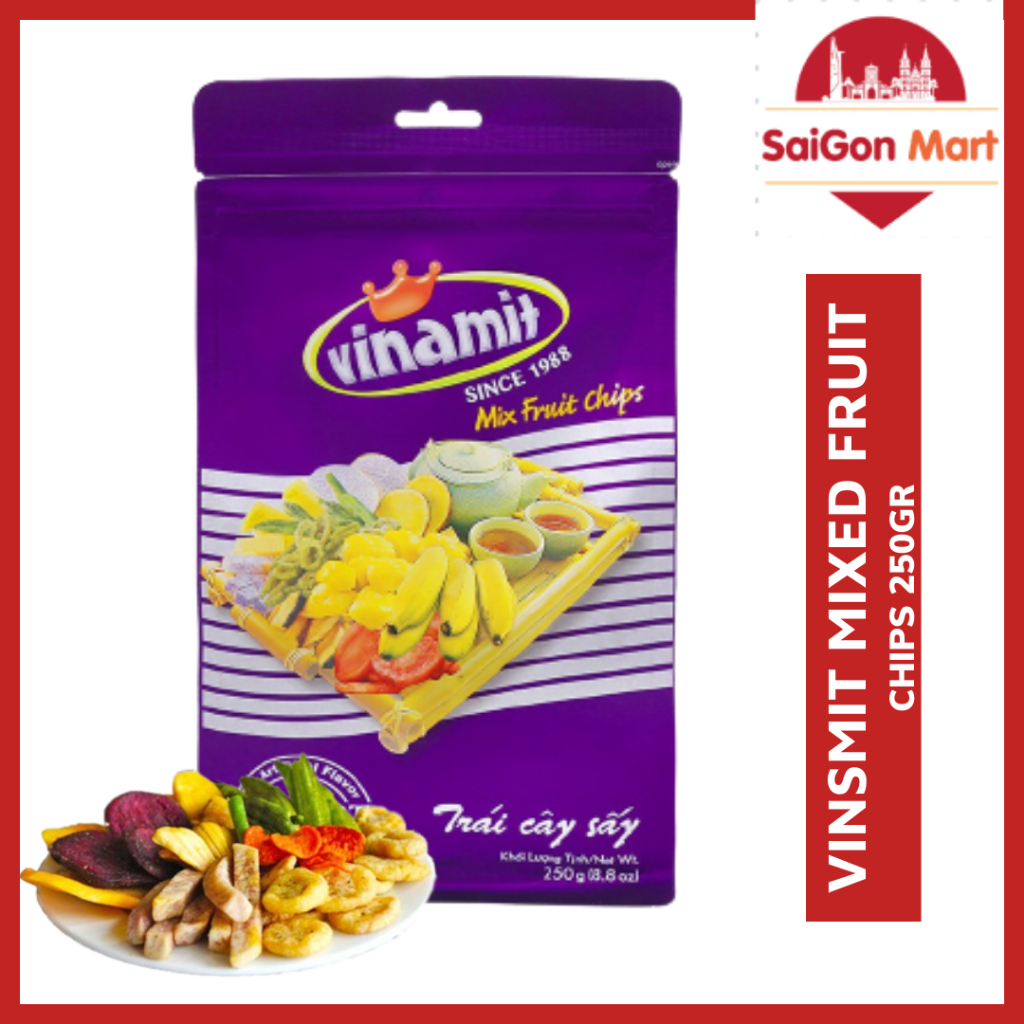 Saigonmart Vinamit Mixed Fruit vegetables chips ready to eat pure and ...