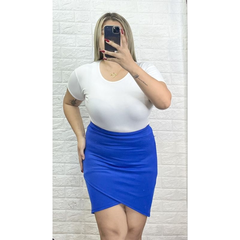 Plus Size Ria Overlap Skirt (32-40" waistline) | Shopee Philippines