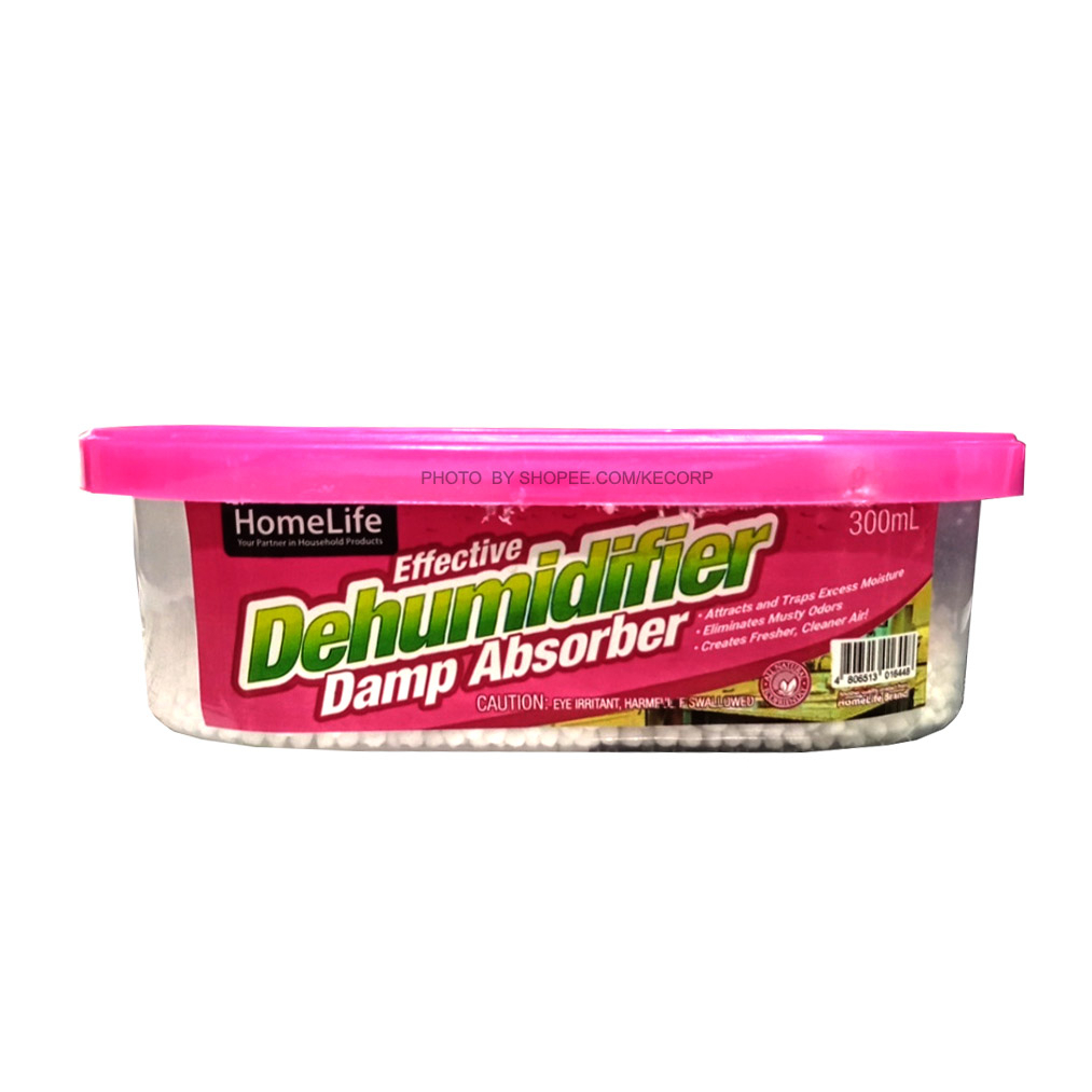 Effective Dehumidifier Damp Absorber 300ml by HomeLife Eliminates Musty ...