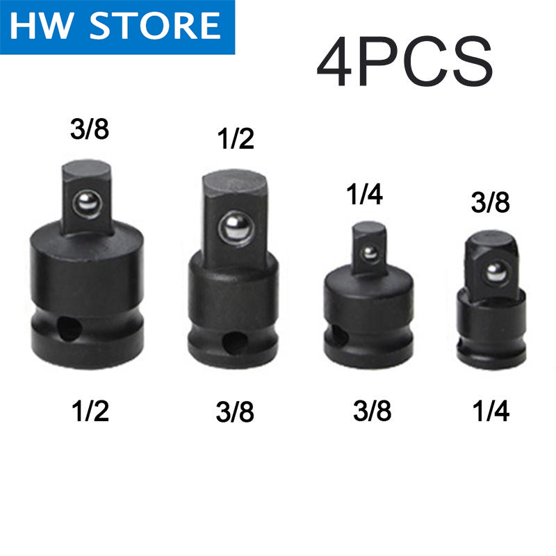 4pcs Impact wrench socket adapter 1/4 3/8 1/2 Impact wrench Converter ...