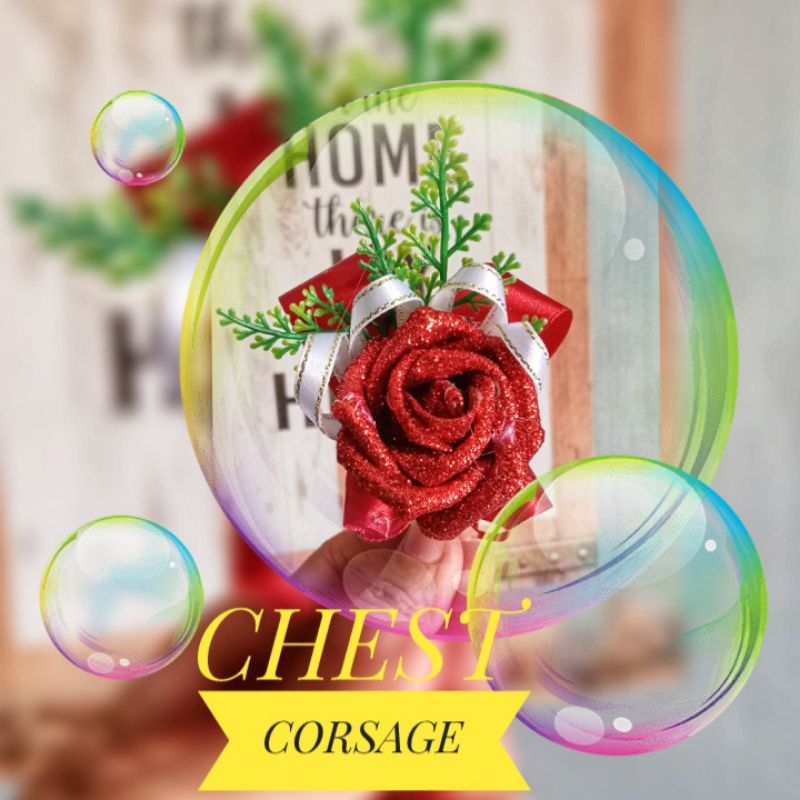 Flower Chest Corsage boutonniere with pin for groomsmen wedding ...