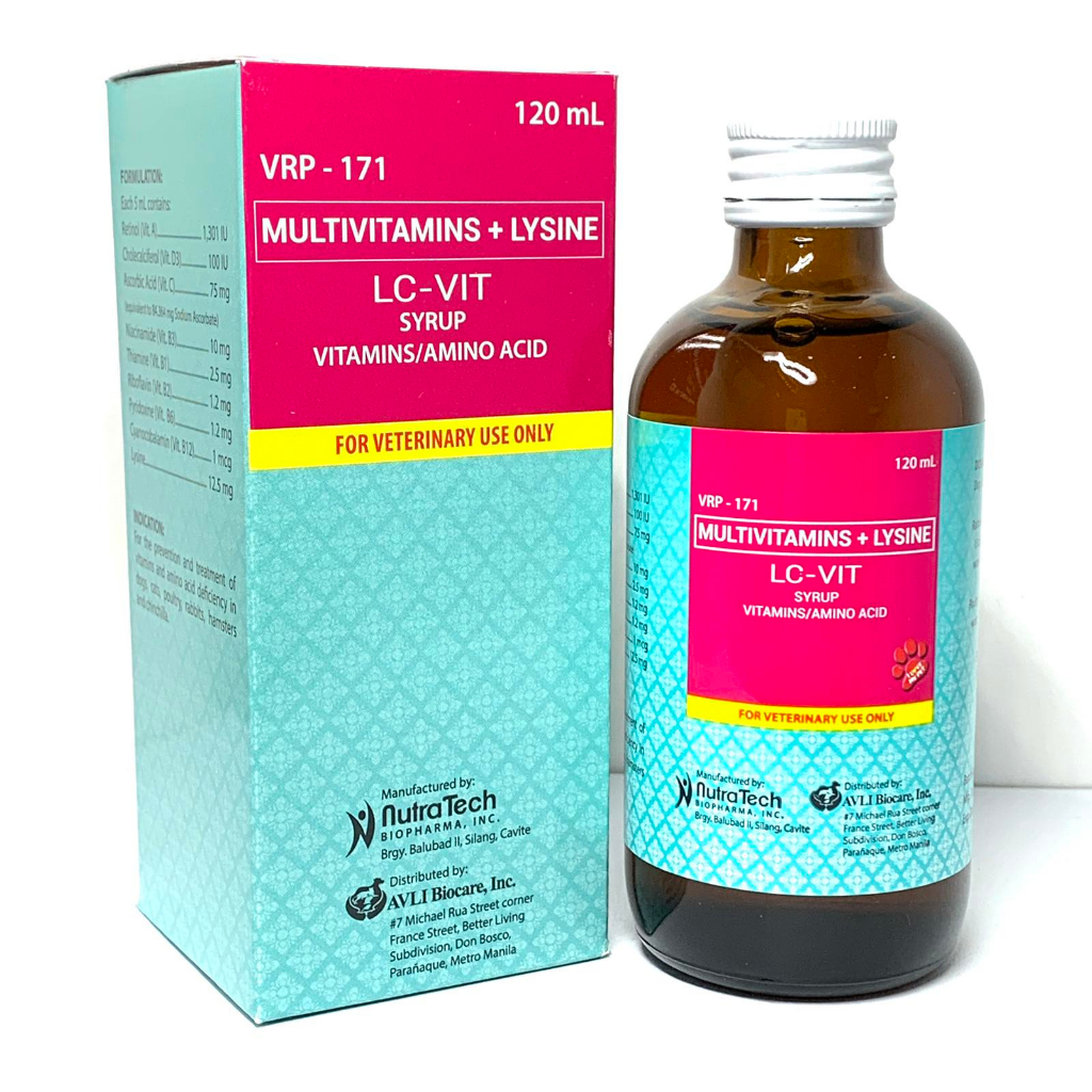 [FCR AGRIVET] LC Vit Multi-vitamins Syrup Pet Multivitamins 120ml Cat ...