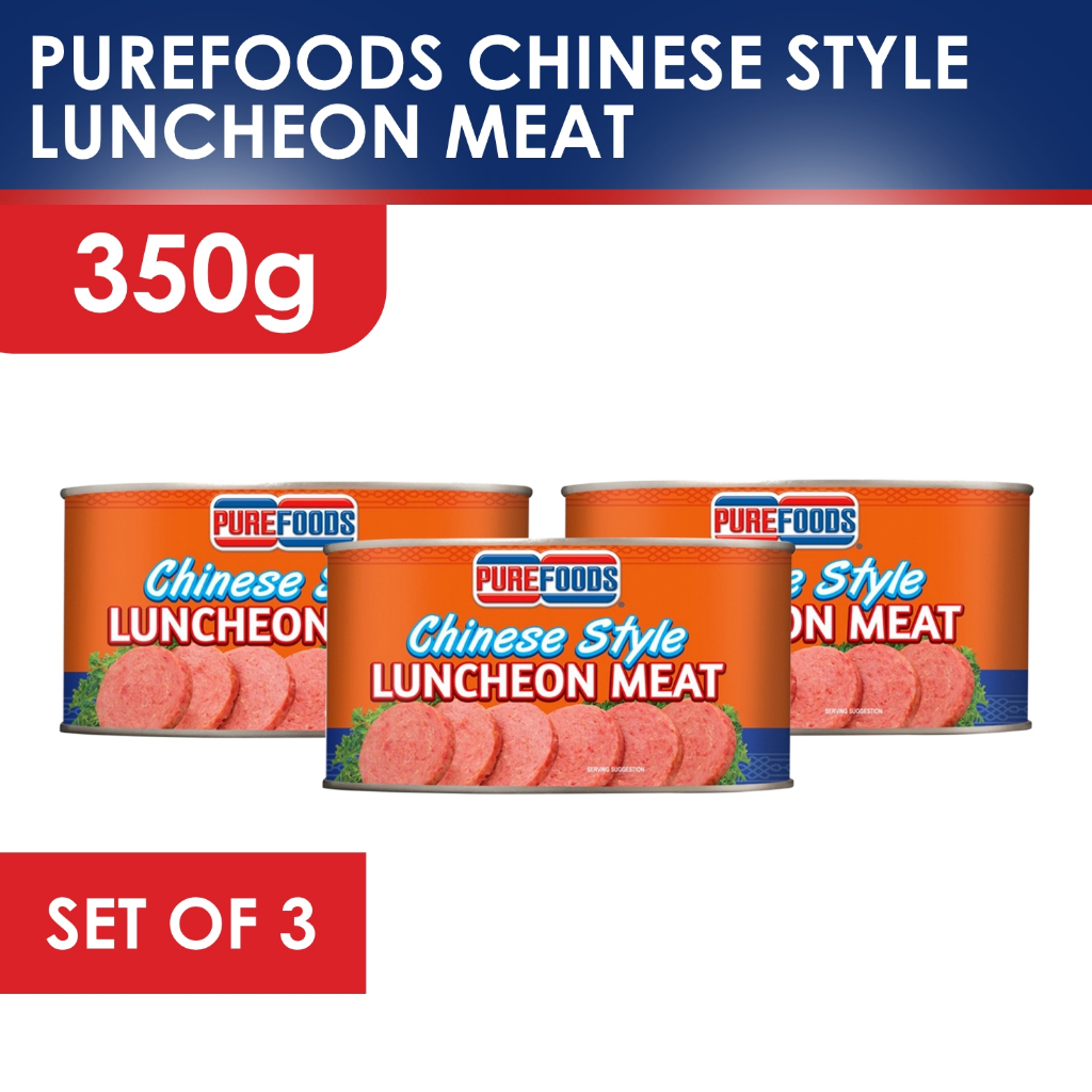 Purefoods Chinese Style Luncheon Meat 350g Set of 3 | Shopee Philippines