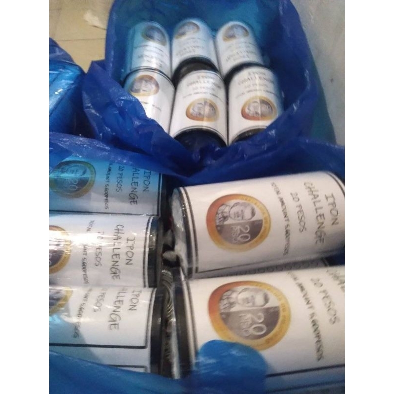 ipon challenge alkansya coinbank 20 peso challenge | Shopee Philippines