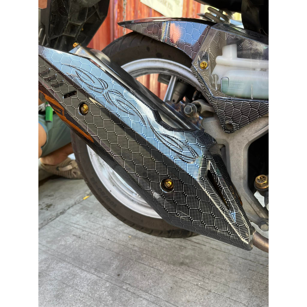 HONEYCOMB HEATGUARD FOR HONDA CLICK VERSION 3 AND VERSION 2 | Shopee ...