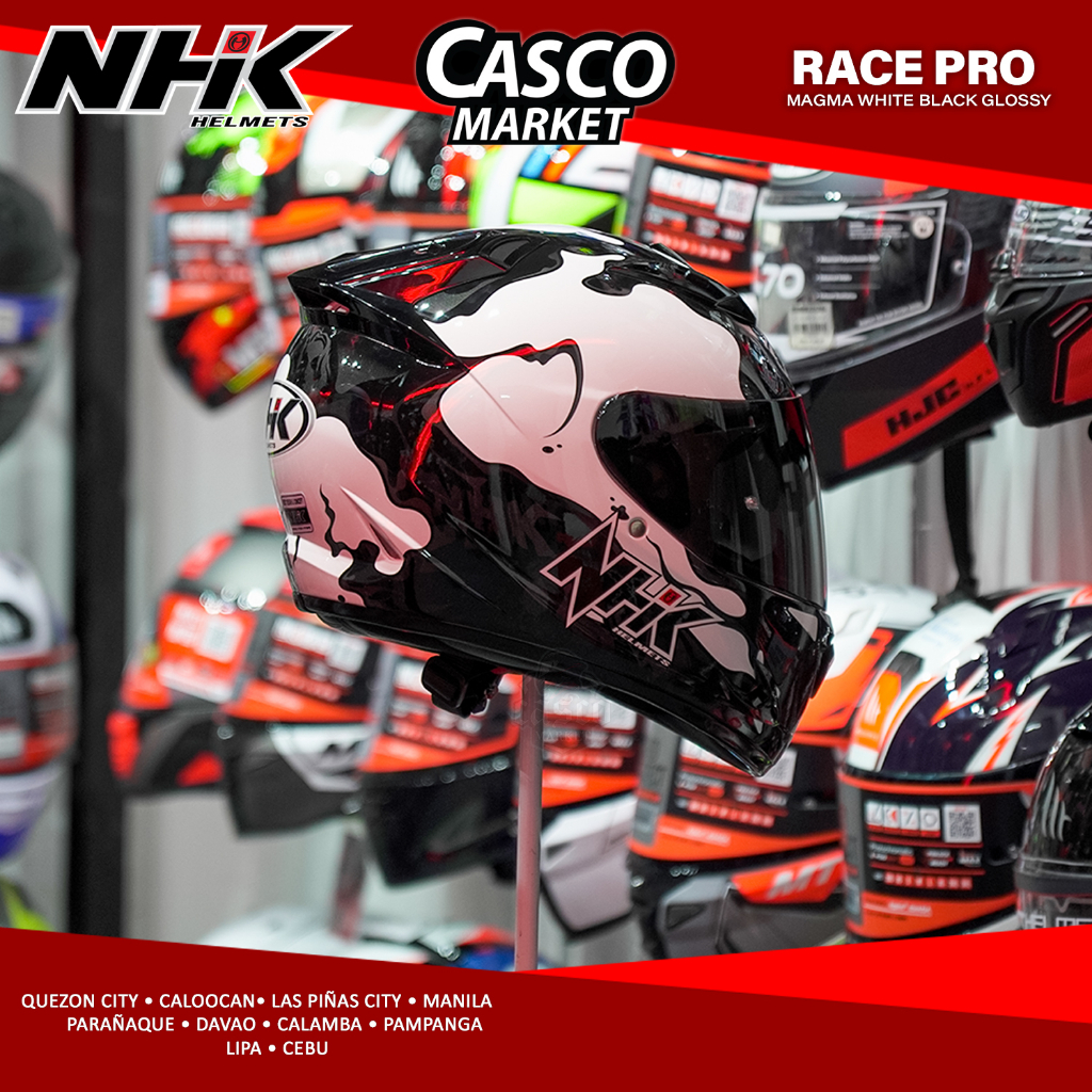 NHK RACE PRO MAGMA FULL FACE SINGLE VISOR MOTORCYCLE HELMETS | Shopee ...