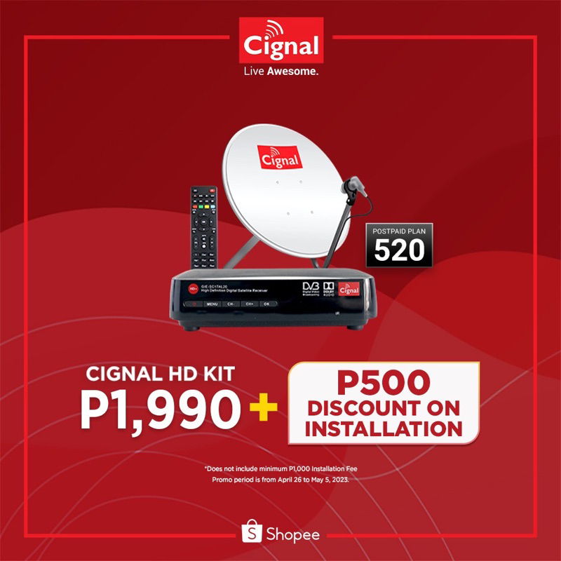 Cignal Postpaid Flexi HD Plan | Shopee Philippines