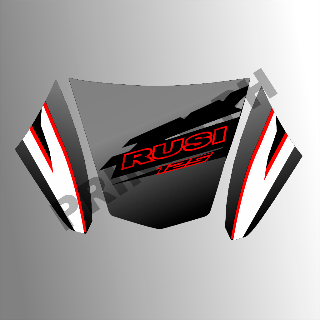 RUSI TC COWLING DECALS STICKER | Shopee Philippines