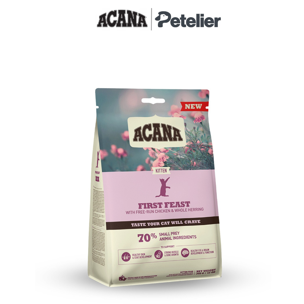 Acana First Feast Kitten 340g Cat Dry Premium Food, All Natural Biologically-Approriate | Shopee ...