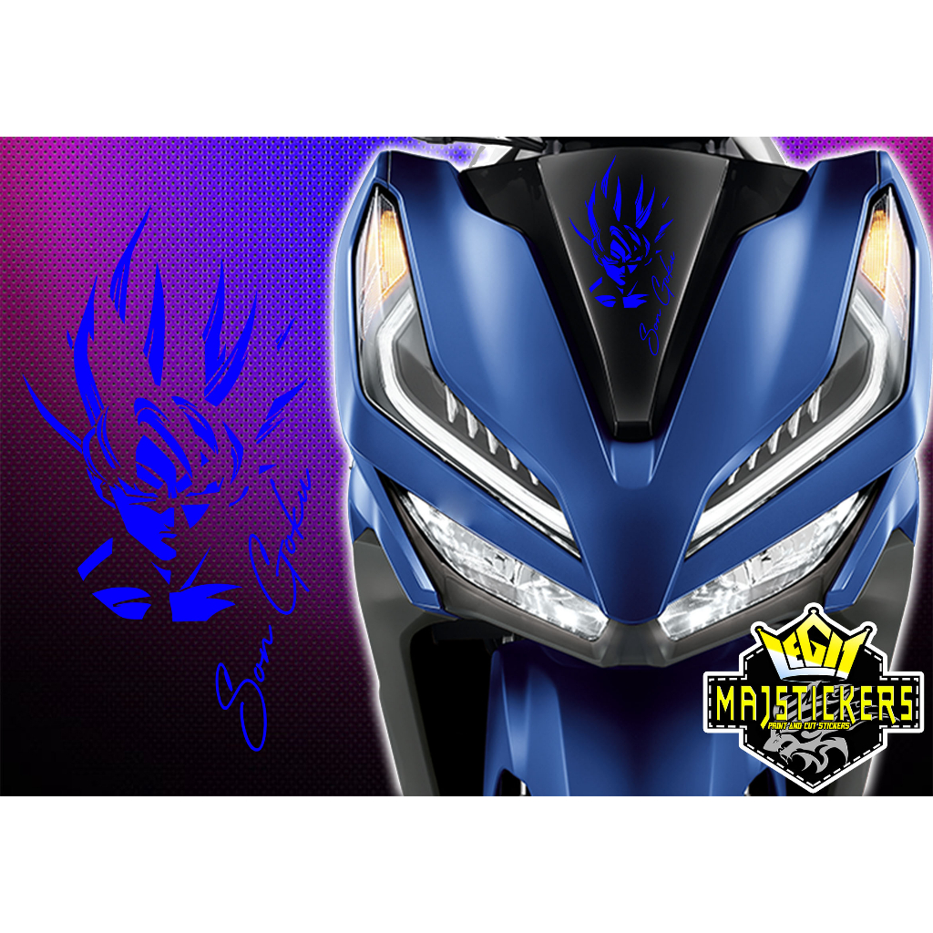 Honda Click 125i & 150i v2 Front Panel Sticker Cutout Son Goku | Shopee ...