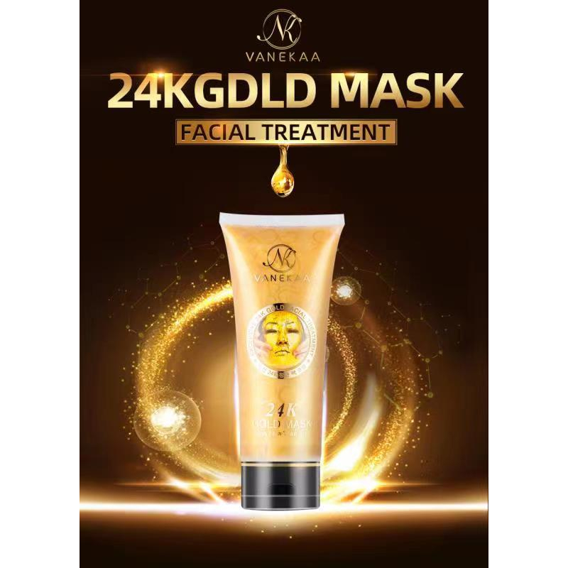 VANEKAA Exclusive 24k Gold Facial Treatment Mask Whitening Hyaluronic ...