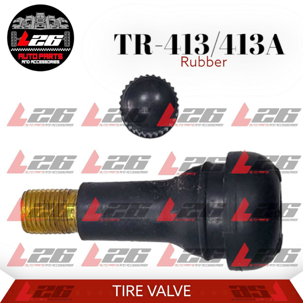 UNIVERSAL TIRE VALVE WITH CAP Rubber TR-413/413A ( SOLD PER PIECE ...