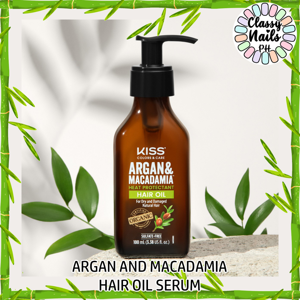 1 BOTTLE • KISS USA • Argan and Macadamia • SULFATE FREE Hair Oil ...