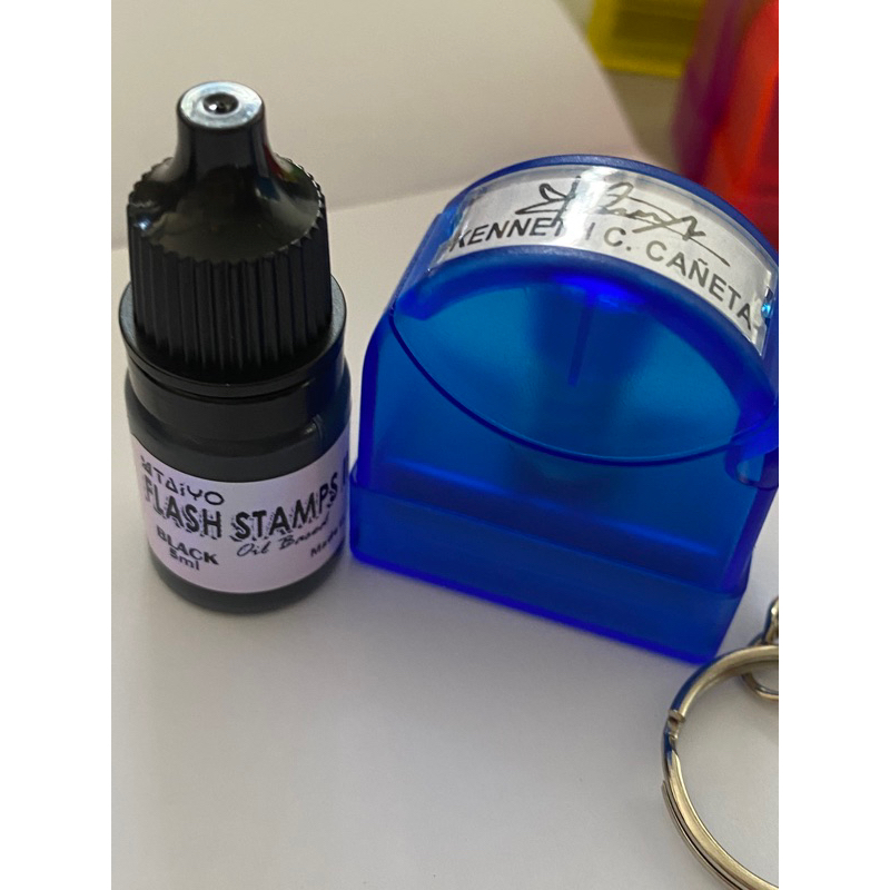 W/ INK DIGI STAMP 10x28MM Personalized SELF INKING FREE INK FREE INK ...