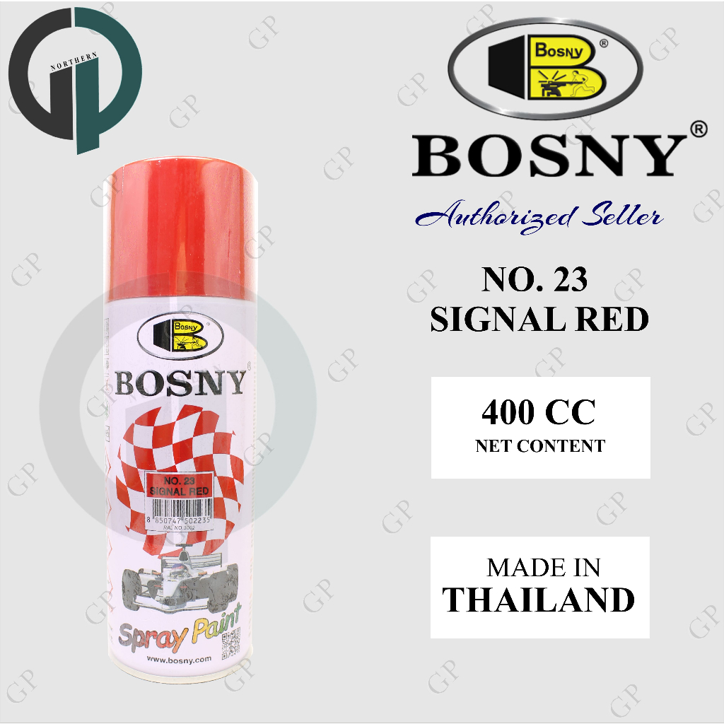 Bosny Spray Paint #23 Signal Red 400ml ( Made In Thailand ...