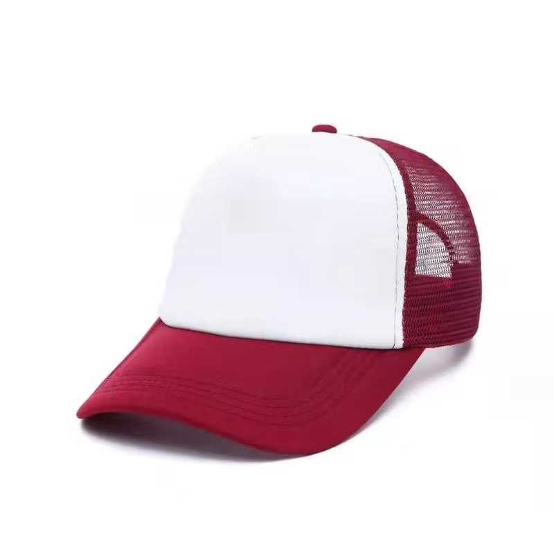 Two-Tone Color Theme OOTD Korean Cotton Unisex Baseball Caps School Cap ...