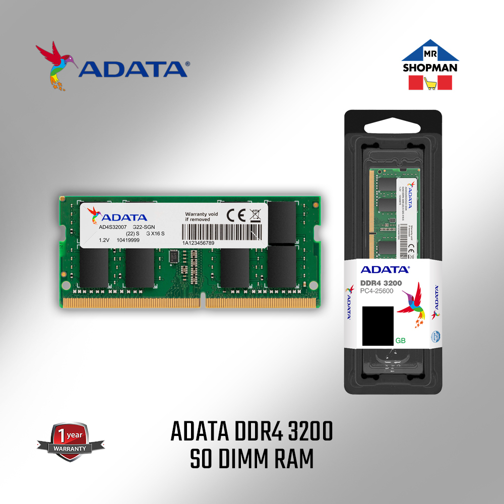 Adata Premier 8Gb DDR4 3200Mhz SODIMM Memory Laptop Ram | Shopee Philippines