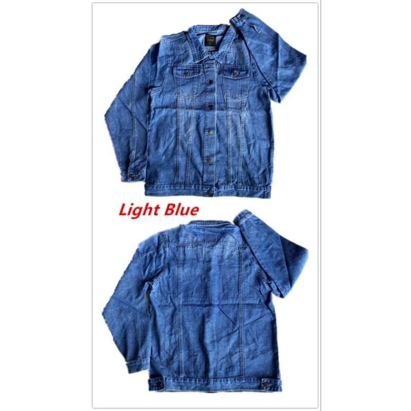 Men's Maong Jacket 4 colors Denim Jacket | Shopee Philippines