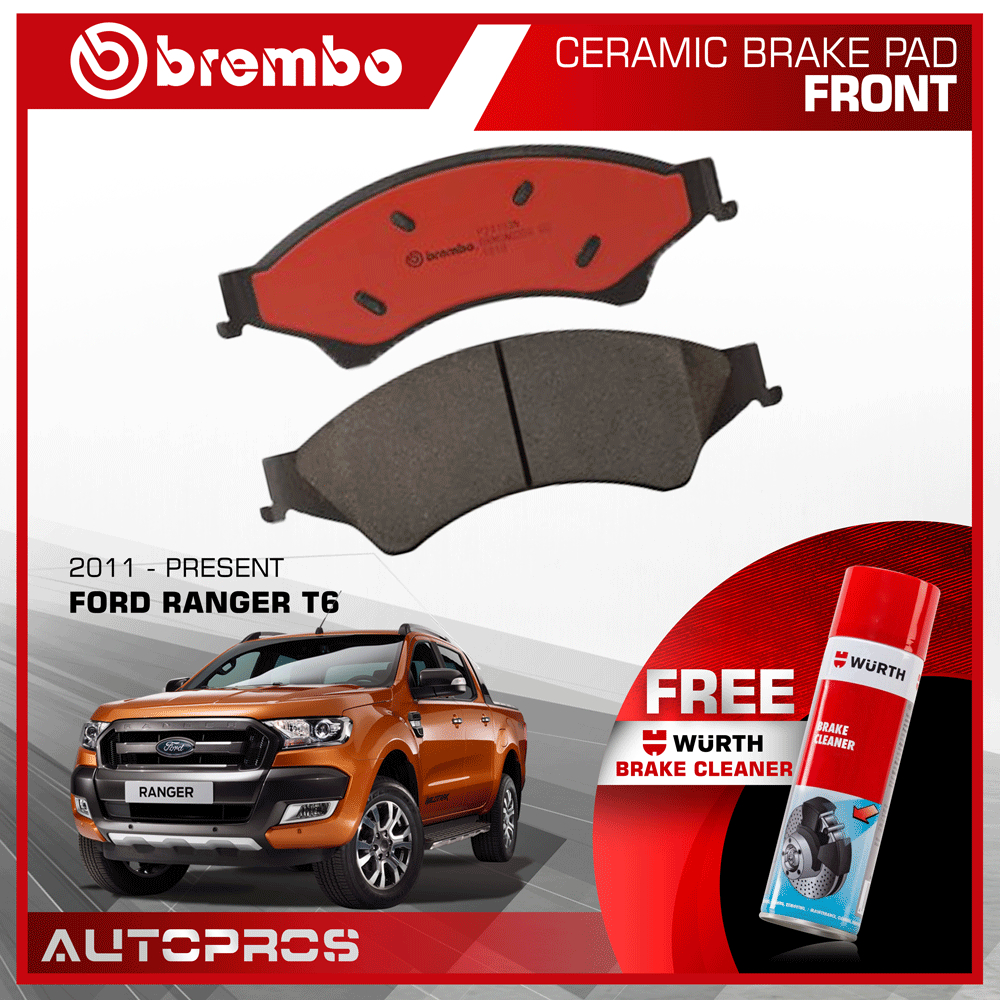 BREMBO P24153N Front Brake Pads Ceramic for Ford Ranger T6 2011-Present ...