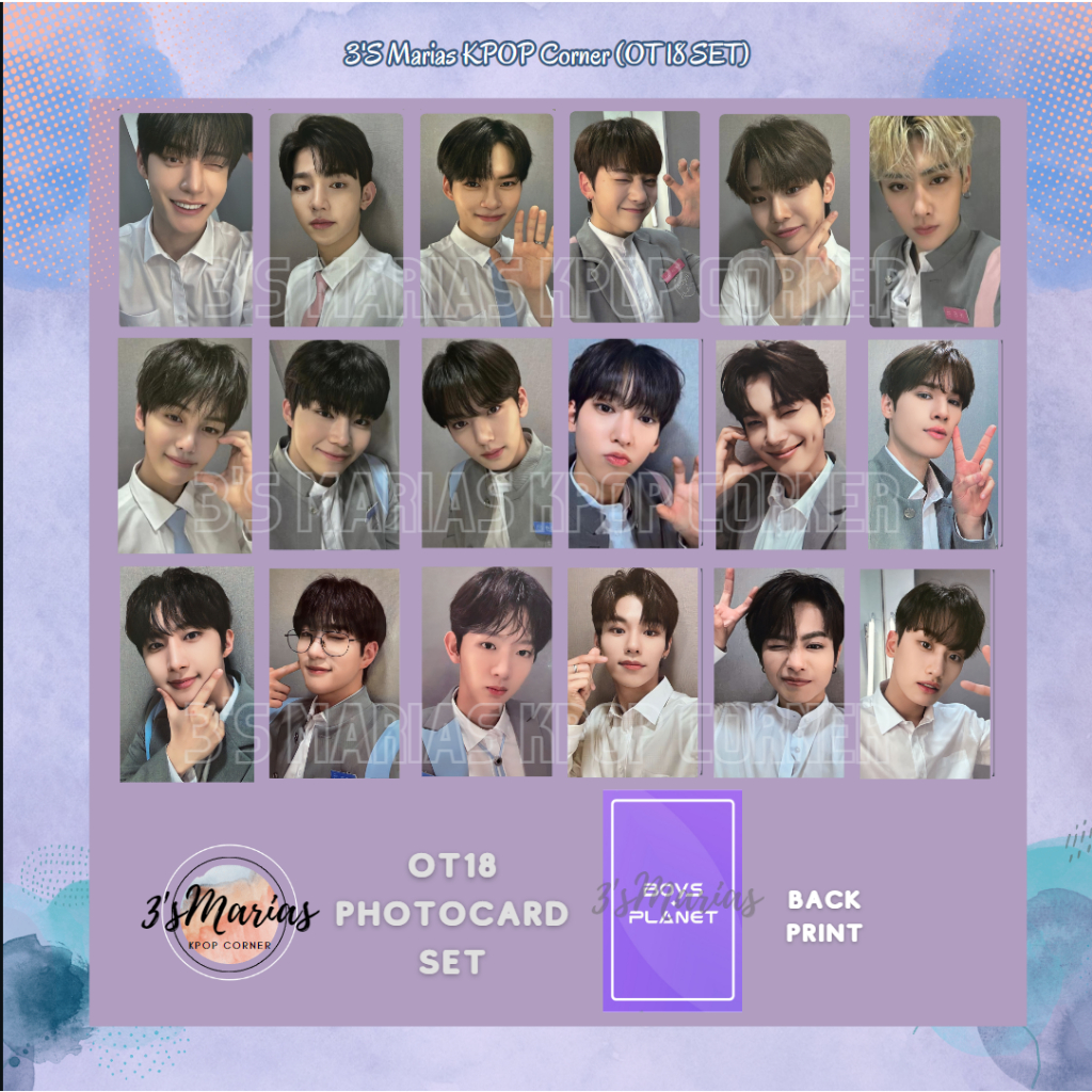 Boys Planet CGV Photocards and Profile PCs (Zero Base One members)(Replicards) (3 ...