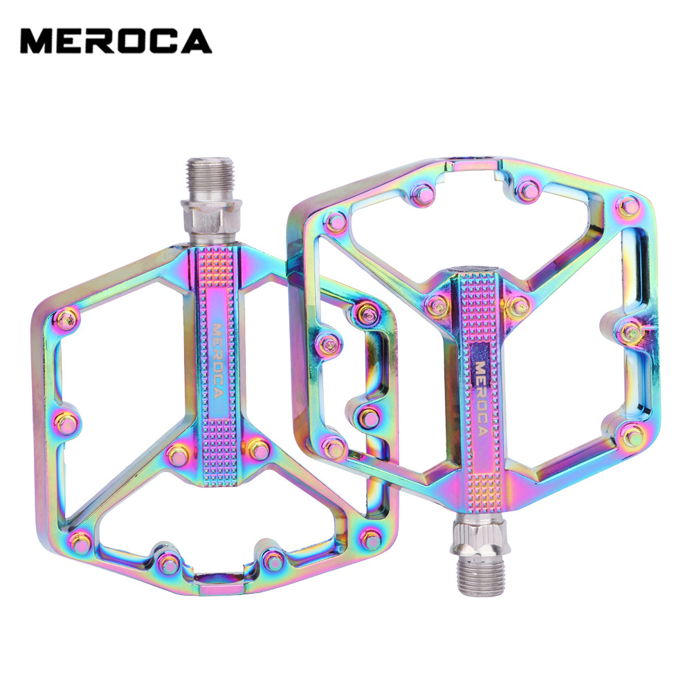 Meroca Bicycle pedal Road bike Aluminum Alloy Pedal Ultra-light Non ...