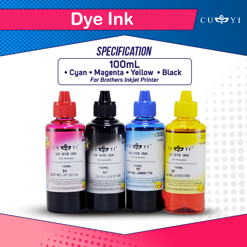 CUYI Dye Ink 100ml for All Brother Printer | Shopee Philippines