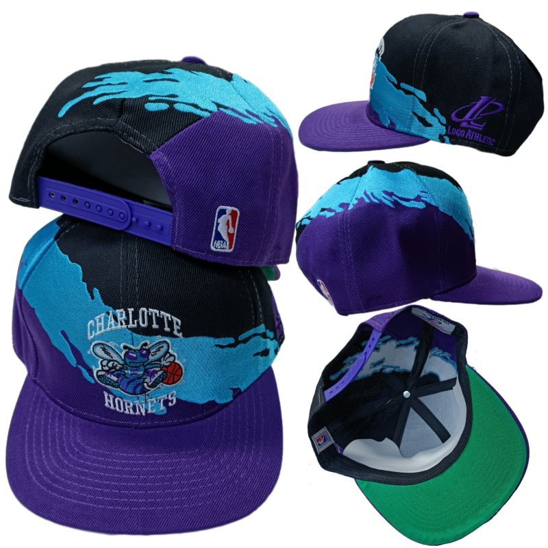 Charlotte Hornets Splash Vintage Cap Snaback Cap | Shopee Philippines