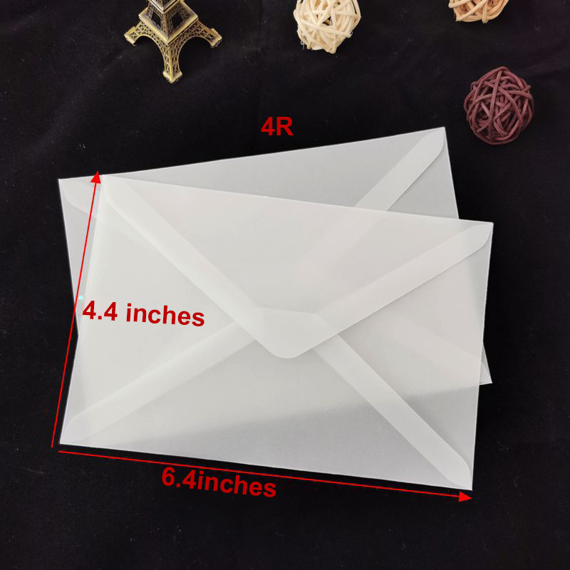 10PCS wholesale Transparent envelope for invitations 5R 4R 3R Christmas ...