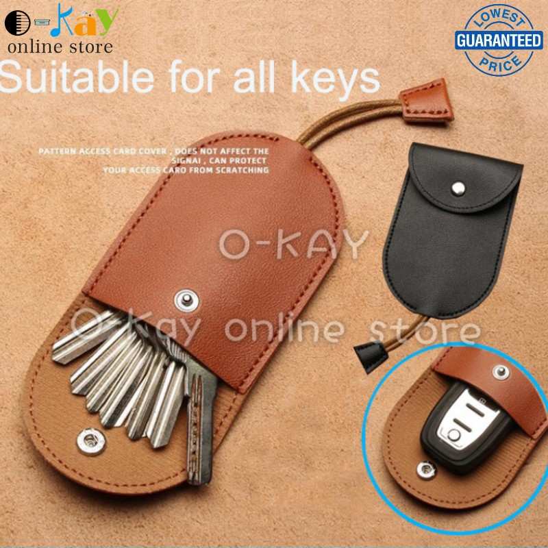 O-KAY NEW Personalized Leather Motorcycle Keychain Car Key Case ...
