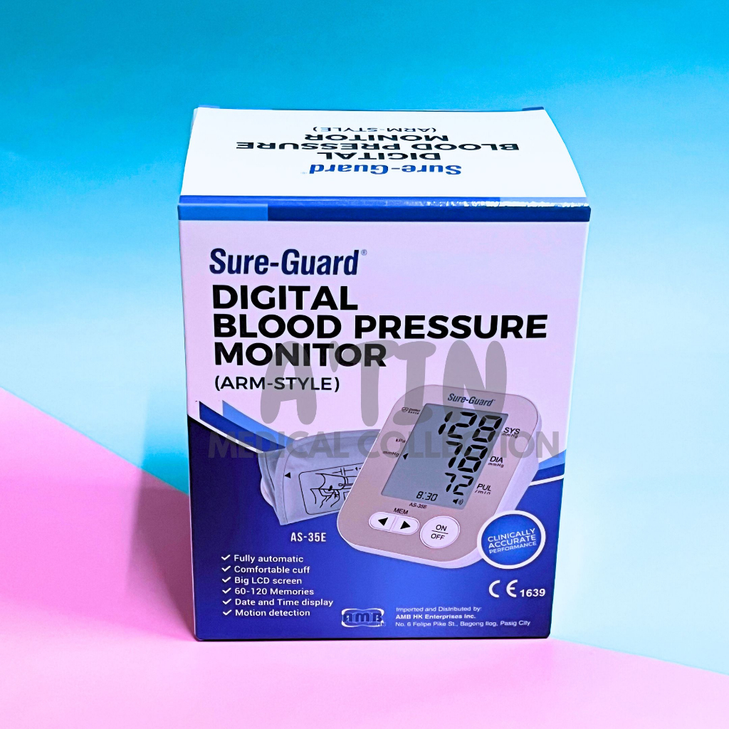 Digital Blood Pressure Sureguard [Arm-Style] | Digital BP (Complete Set ...