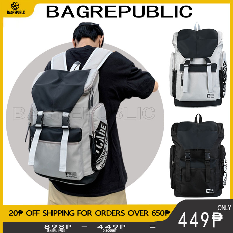 Men's Korean Backpack Big Size Backpack waterproof College School Bag ...